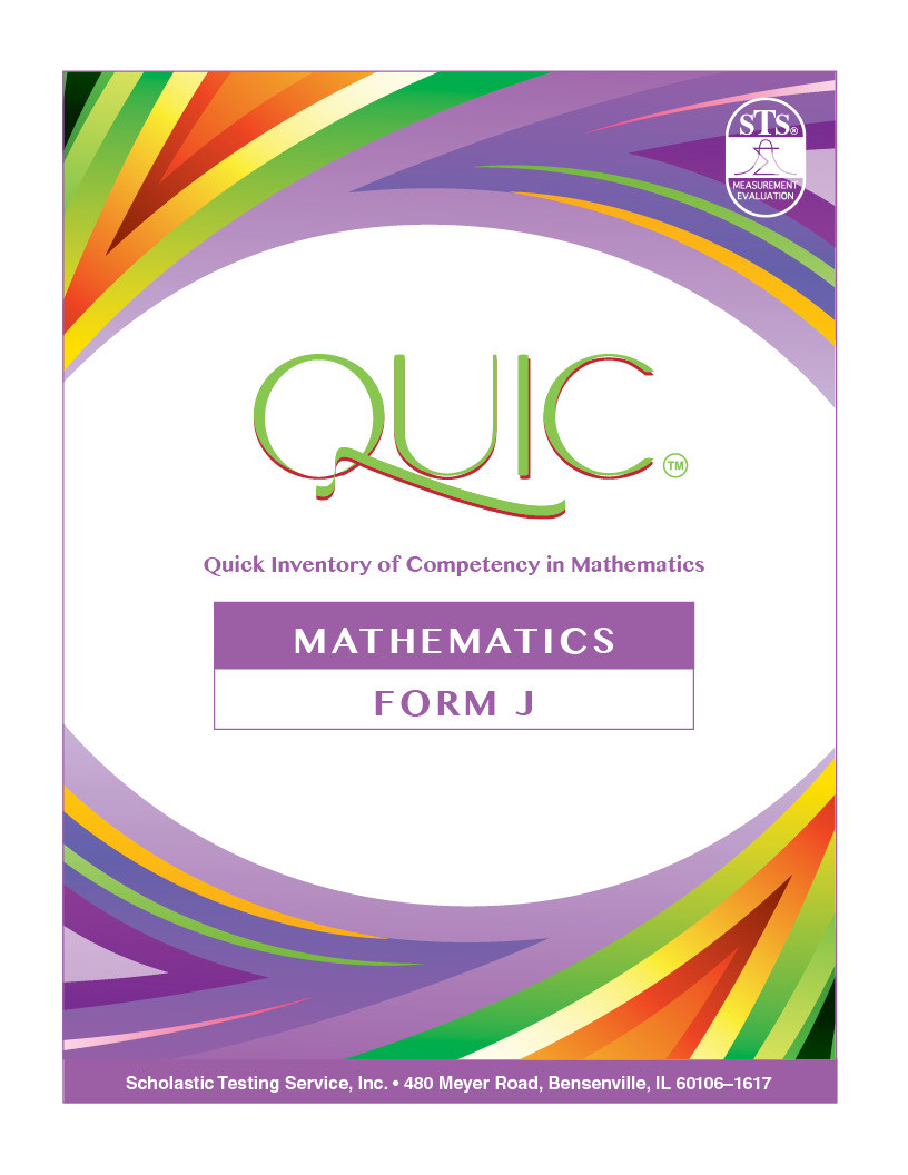 QUIC Test - Machine-Scorable: Starter Set , STS Testing